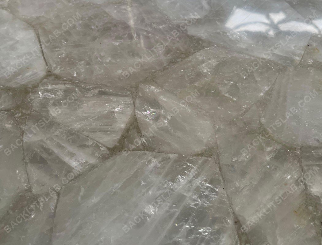 Crystal Clear White Quartz Backlit Slab - Buy Online - Best Price
