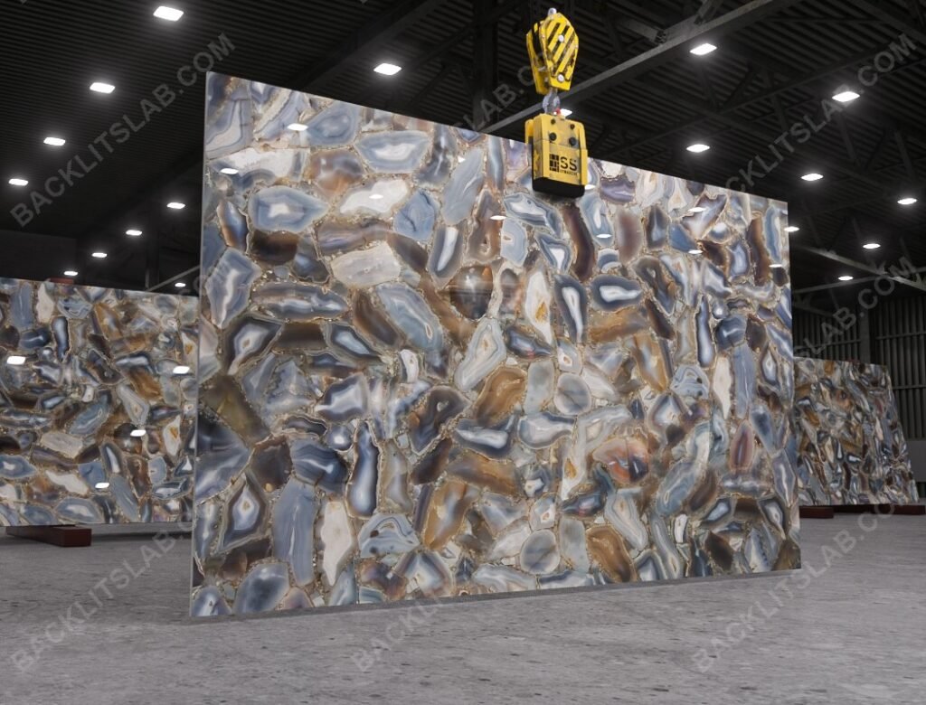 Grey Agate Backlit Slab For Sale - Buy Online