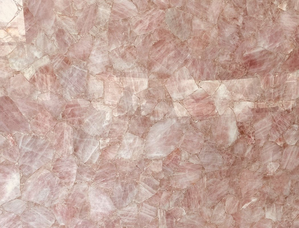 Pink Rose Quartz Backlit Slab - Buy Online - Translucent Pink